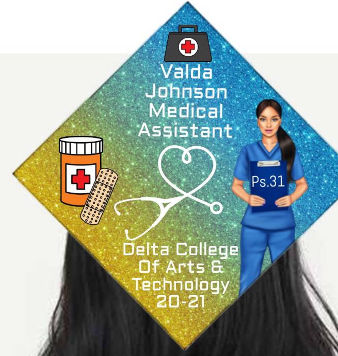 Graduation Cap Topper/medical Assistant - Etsy