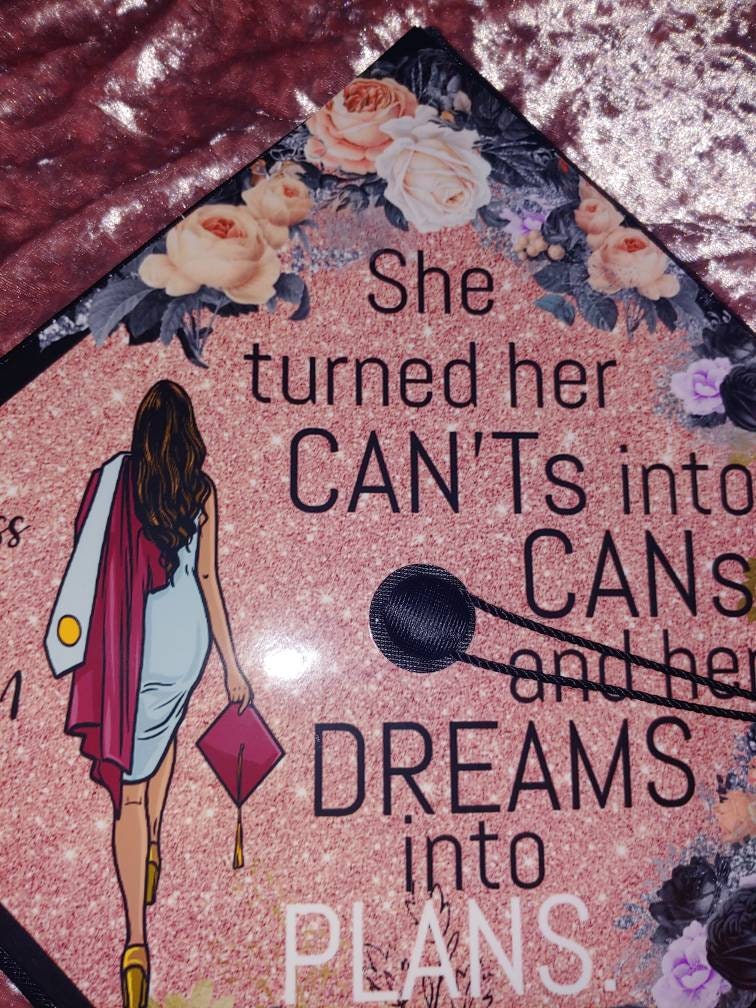 Graduation Cap Topper/ Can't Into Cans - Etsy