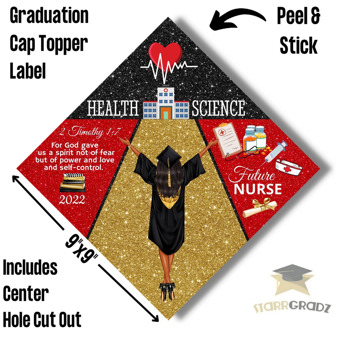 Graduation Cap Topper/ Future Nurse - Etsy