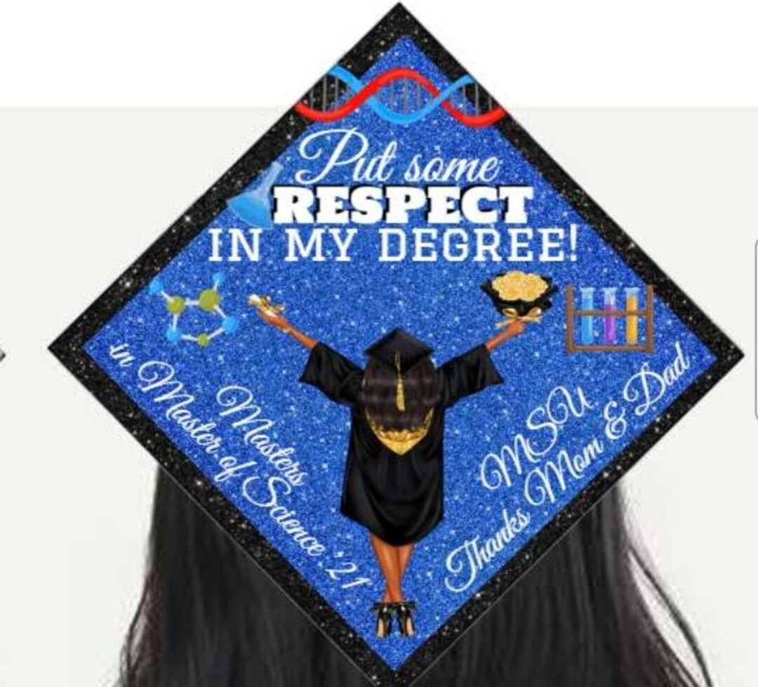 Graduation Cap Topper/ Rose Gold/ Biology - Etsy