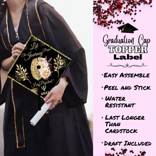 Graduation Cap Topper Label/ Breaking Generational Curses/1st - Etsy