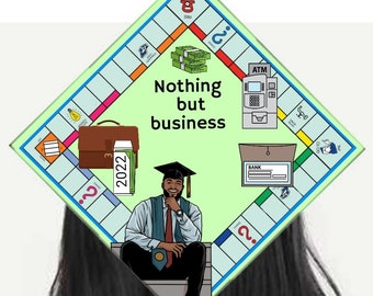 Graduation Cap Topper / MBA | Etsy