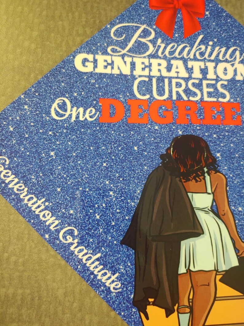 Graduation Cap Topper/ Breaking Generational Curses/1st - Etsy
