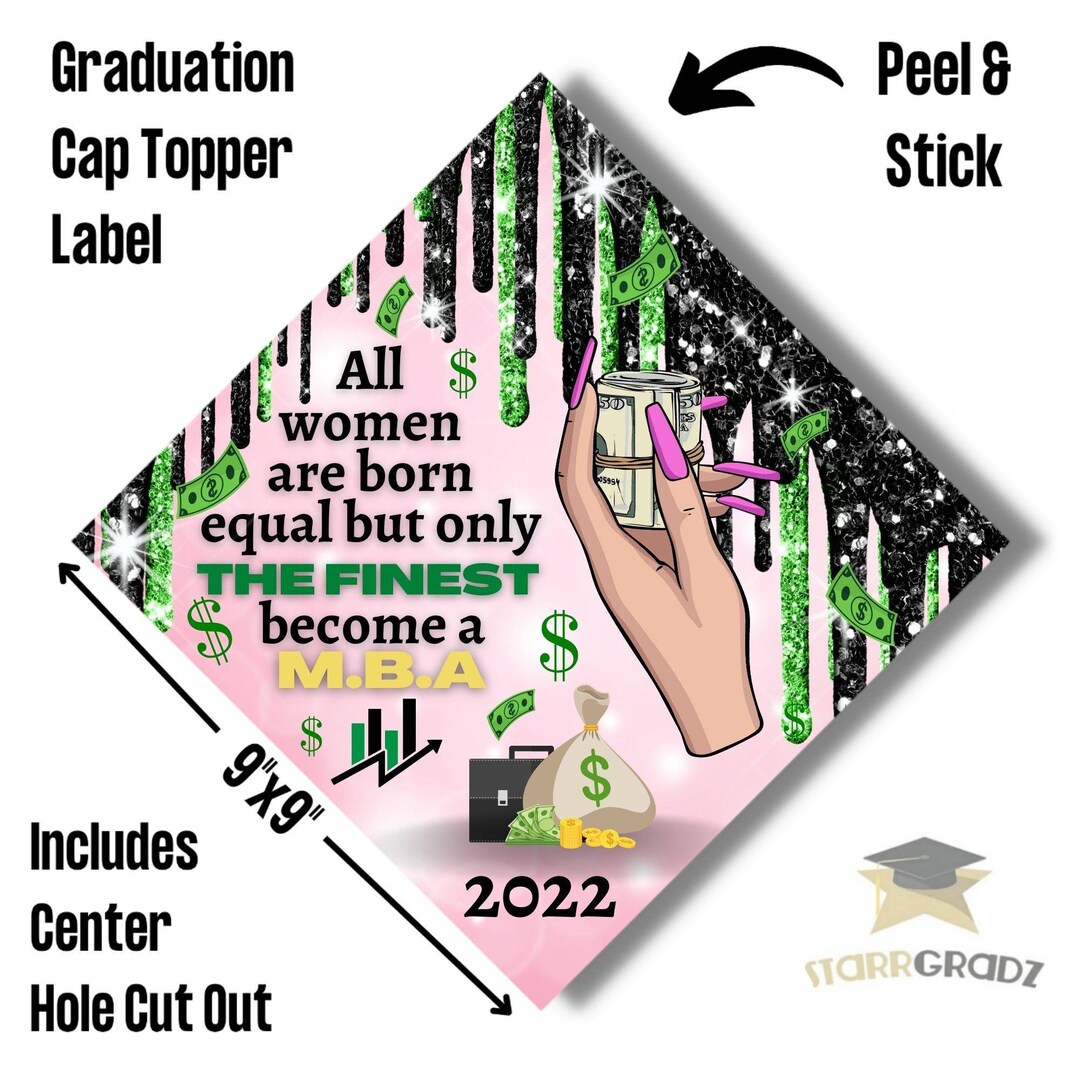 Graduation Cap Topper/ MBA / Money/entrepreneur - Etsy