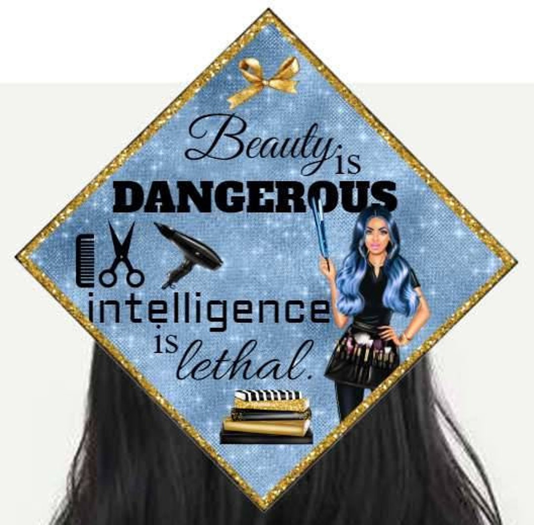 Graduation Cap Topper/ Cosmetology/ Hair/beauty - Etsy