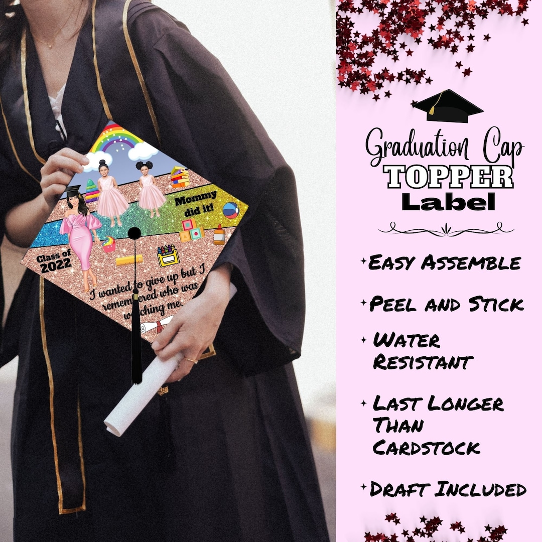 Graduation Cap Topper Label/ Family/ Mother and Daughters - Etsy