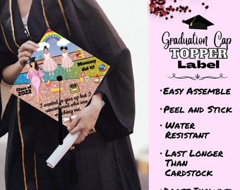Graduation Cap Topper Label/ Family/ Mother and Daughters - Etsy