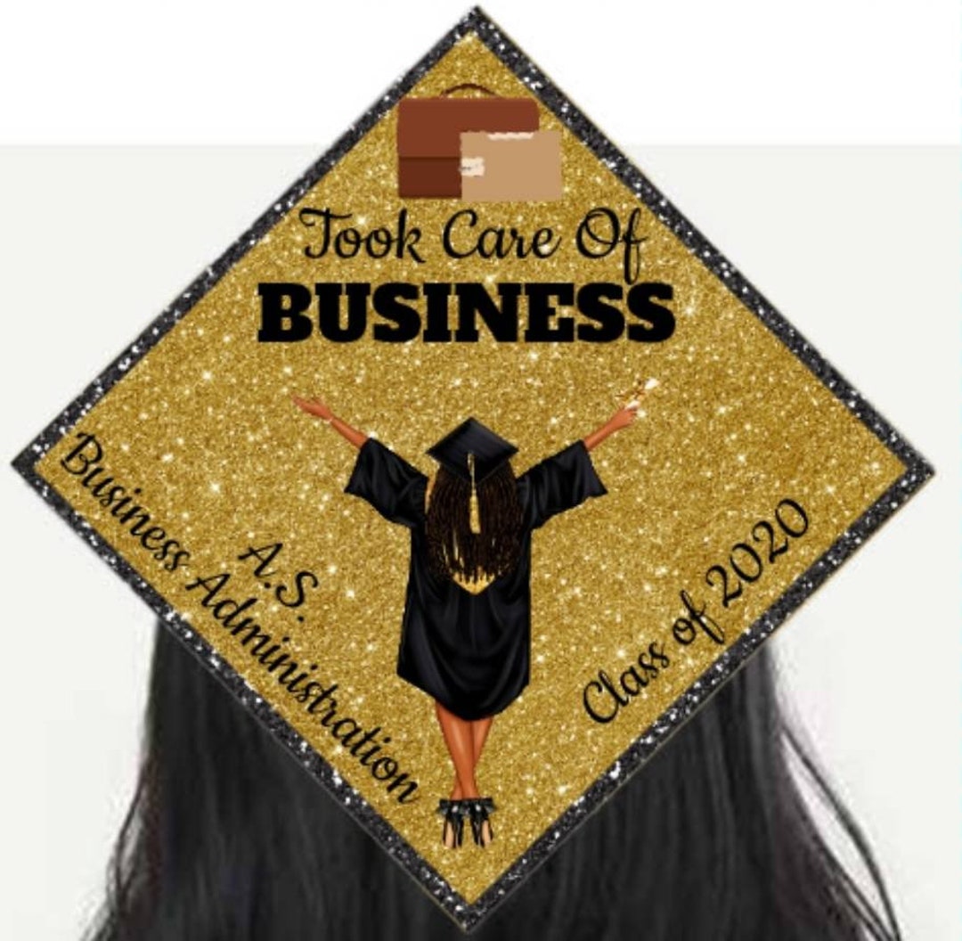 Graduation Cap Topper Label/ Business - Etsy