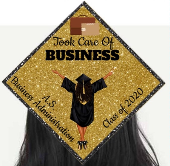 Graduation Cap Topper Label/ Business - Etsy