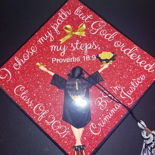 Graduation Cap Topper Label/criminal Justice Major/ Future FBI - Etsy