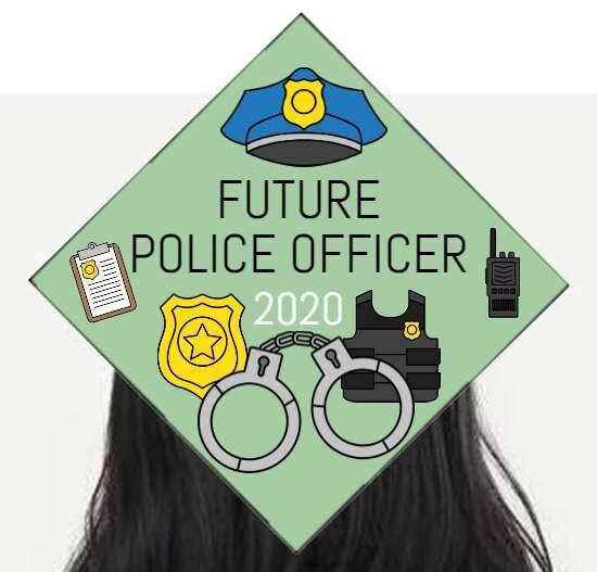 Graduation cap topper/ future police officer | Etsy