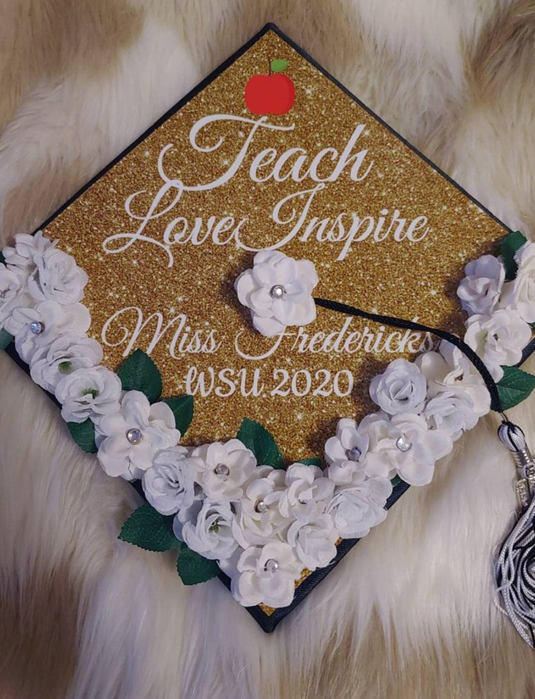 Flowers Only/ Graduation Cap Decorations - Etsy
