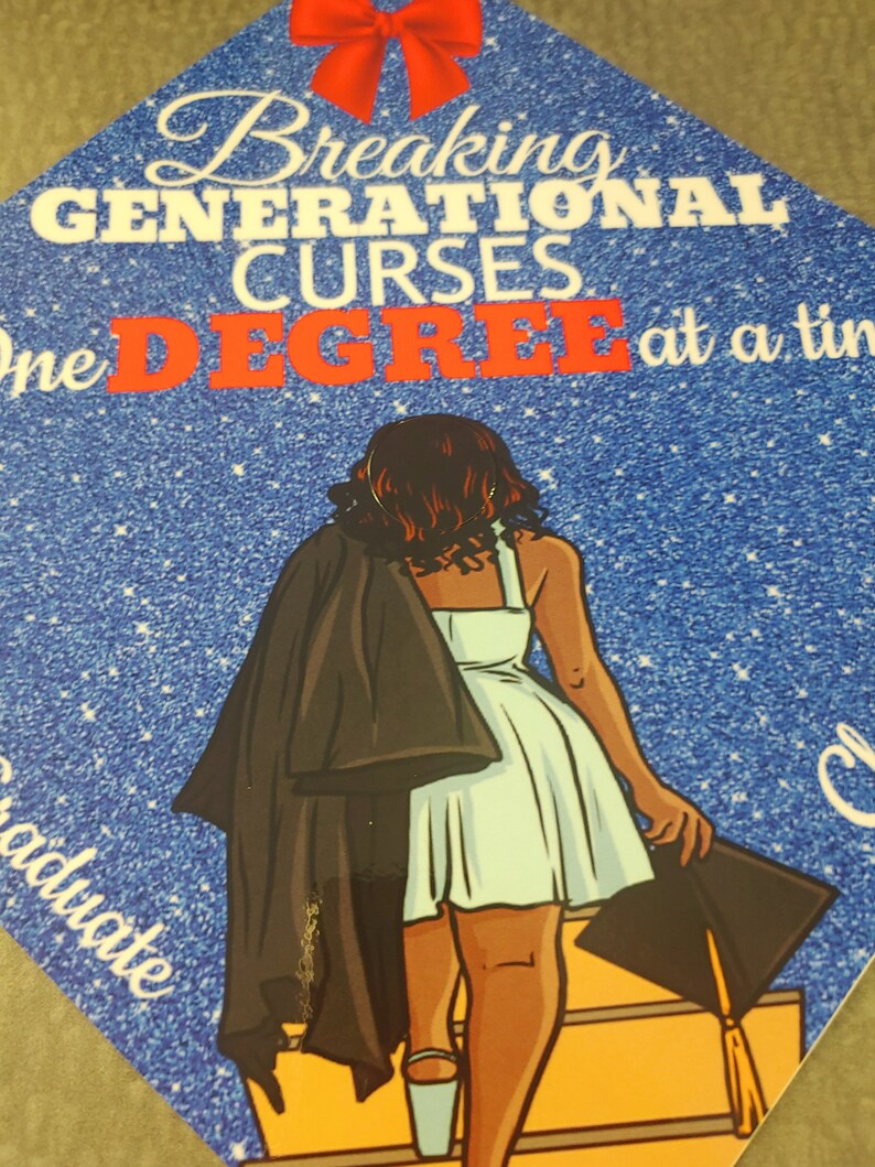 Graduation Cap Topper/ Breaking Generational Curses/1st - Etsy