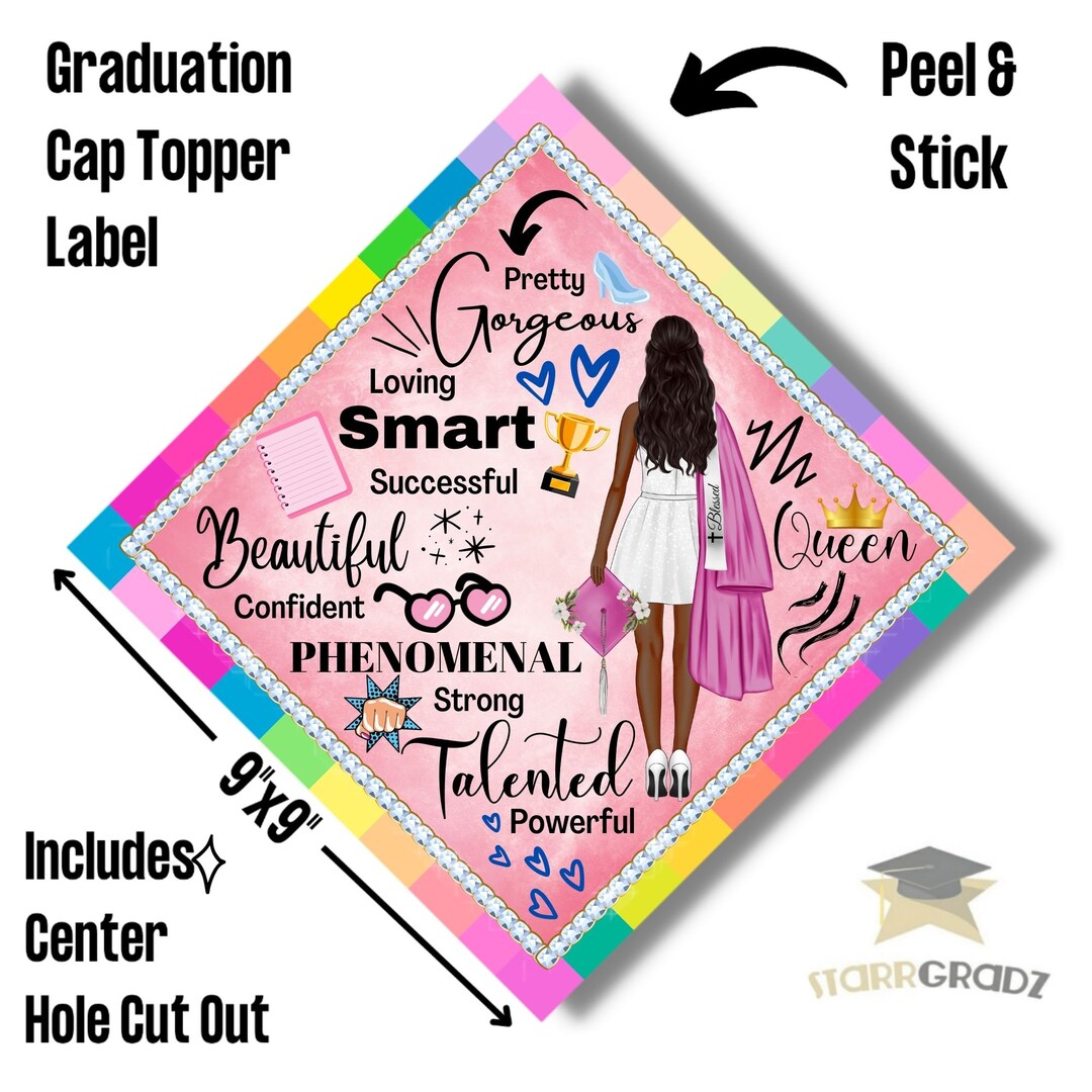 Graduation Cap Topper Label/ Queen - Etsy
