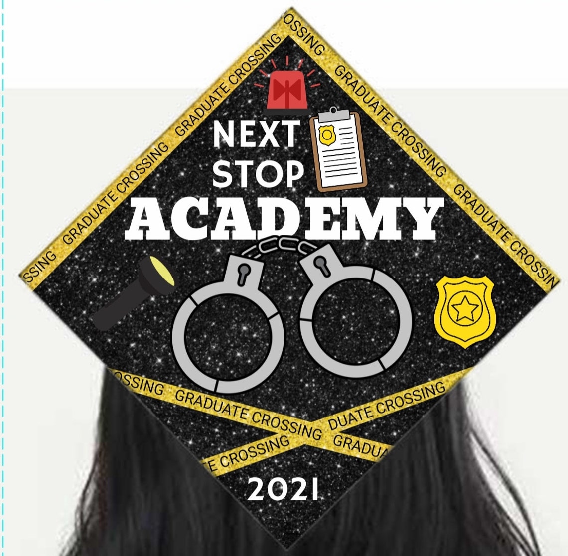 Graduation Cap Topper/ Future Police Officer - Etsy