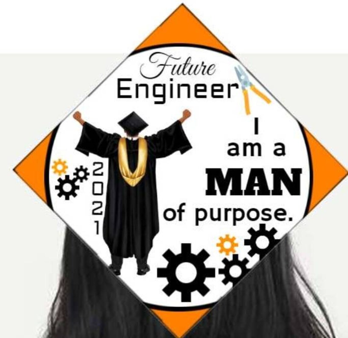 Graduation Cap Topper/ Future Engineer | Etsy