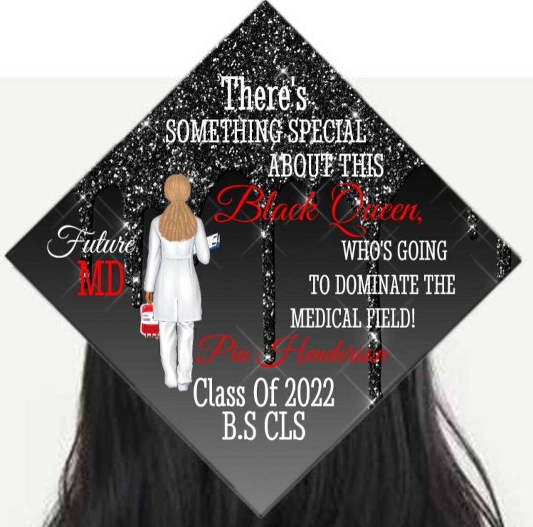 Graduation Cap Topper Label/ MD - Etsy