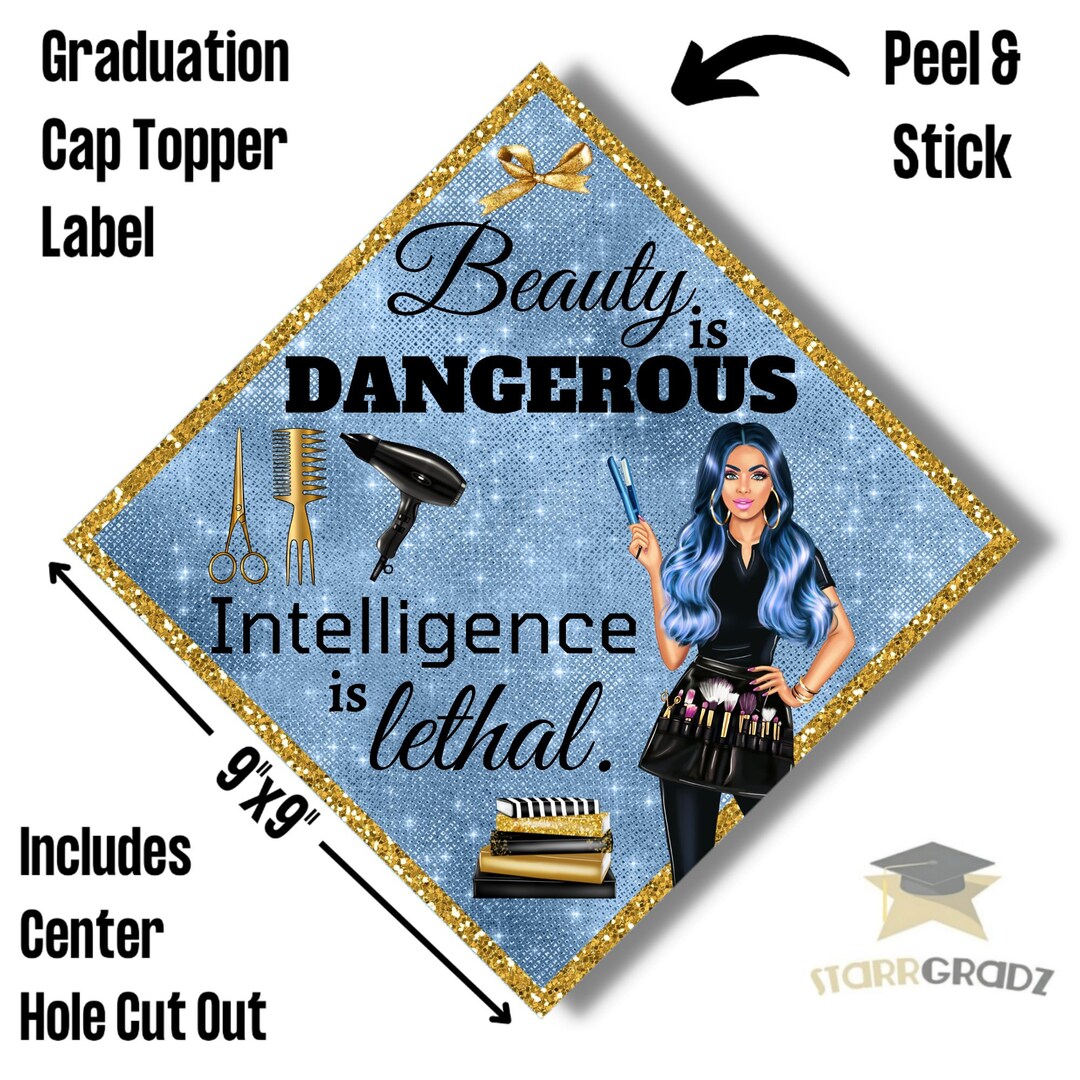 Graduation Cap Topper/ Cosmetology/ Hair/beauty - Etsy