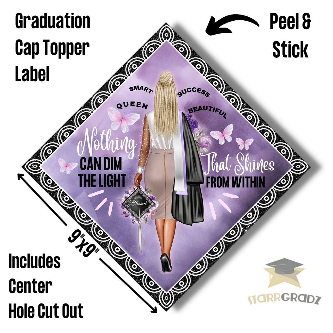 Graduation Cap Topper Label/ Shines - Etsy