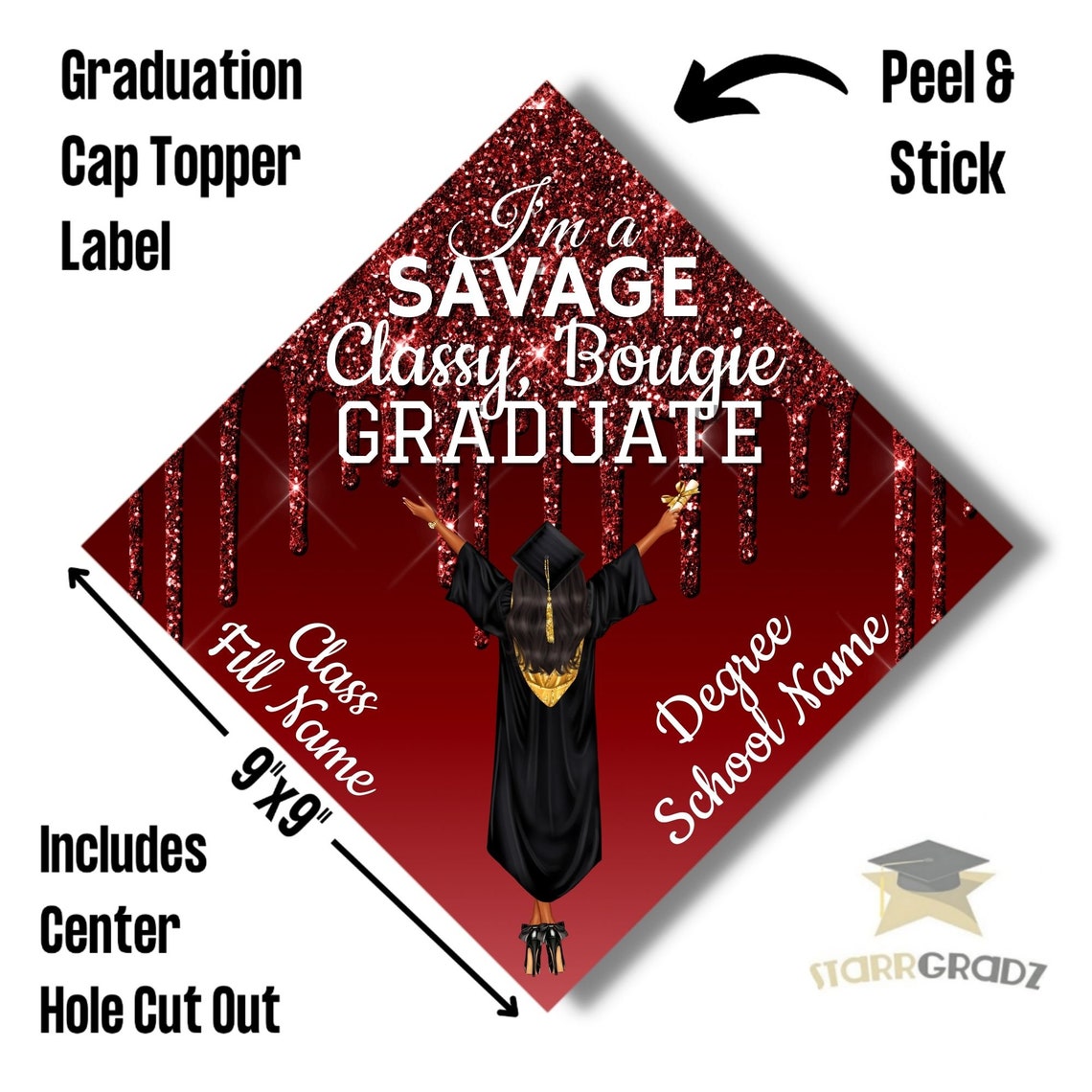 Graduation Cap Topper/ Classy Graduate - Etsy