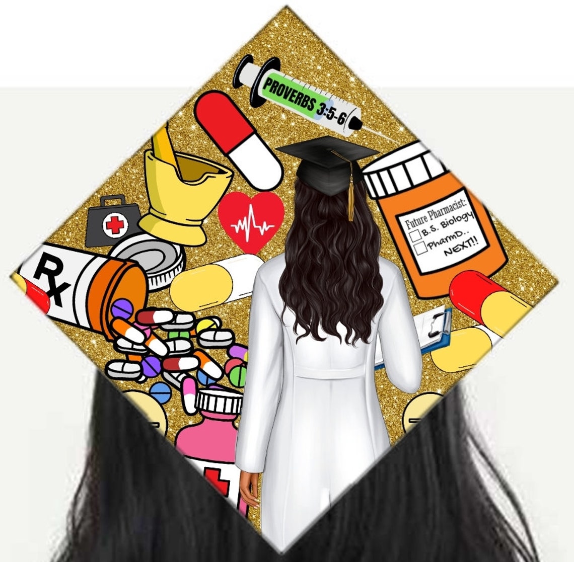 Graduation Cap Topper for Nurse | Etsy