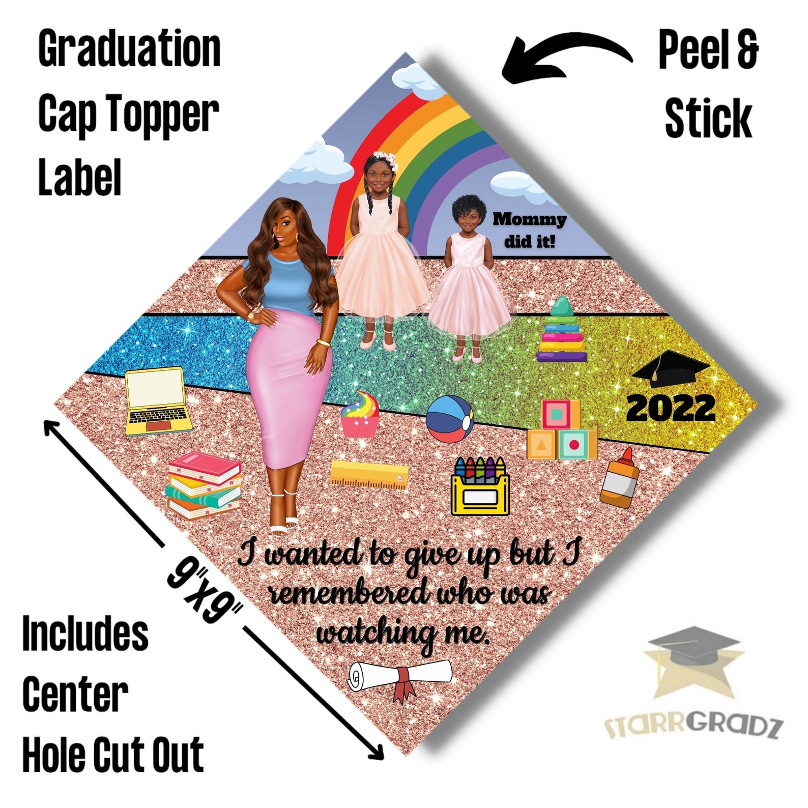 Graduation Cap Topper Label/ Family/ Mother and Daughters - Etsy