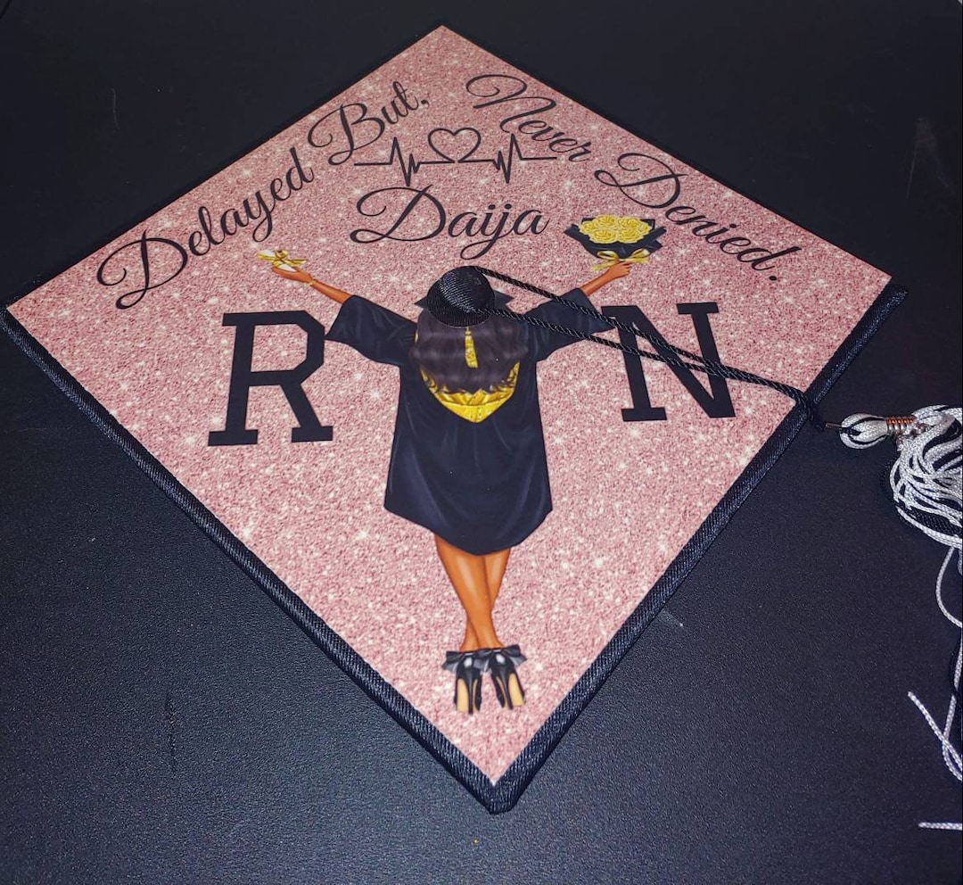 Graduation Cap Topper/never DENIED - Etsy