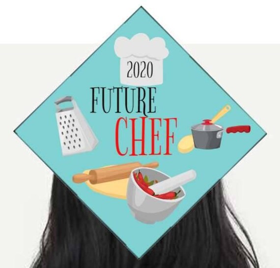 Graduation Cap Topper/ Future Chef | Etsy