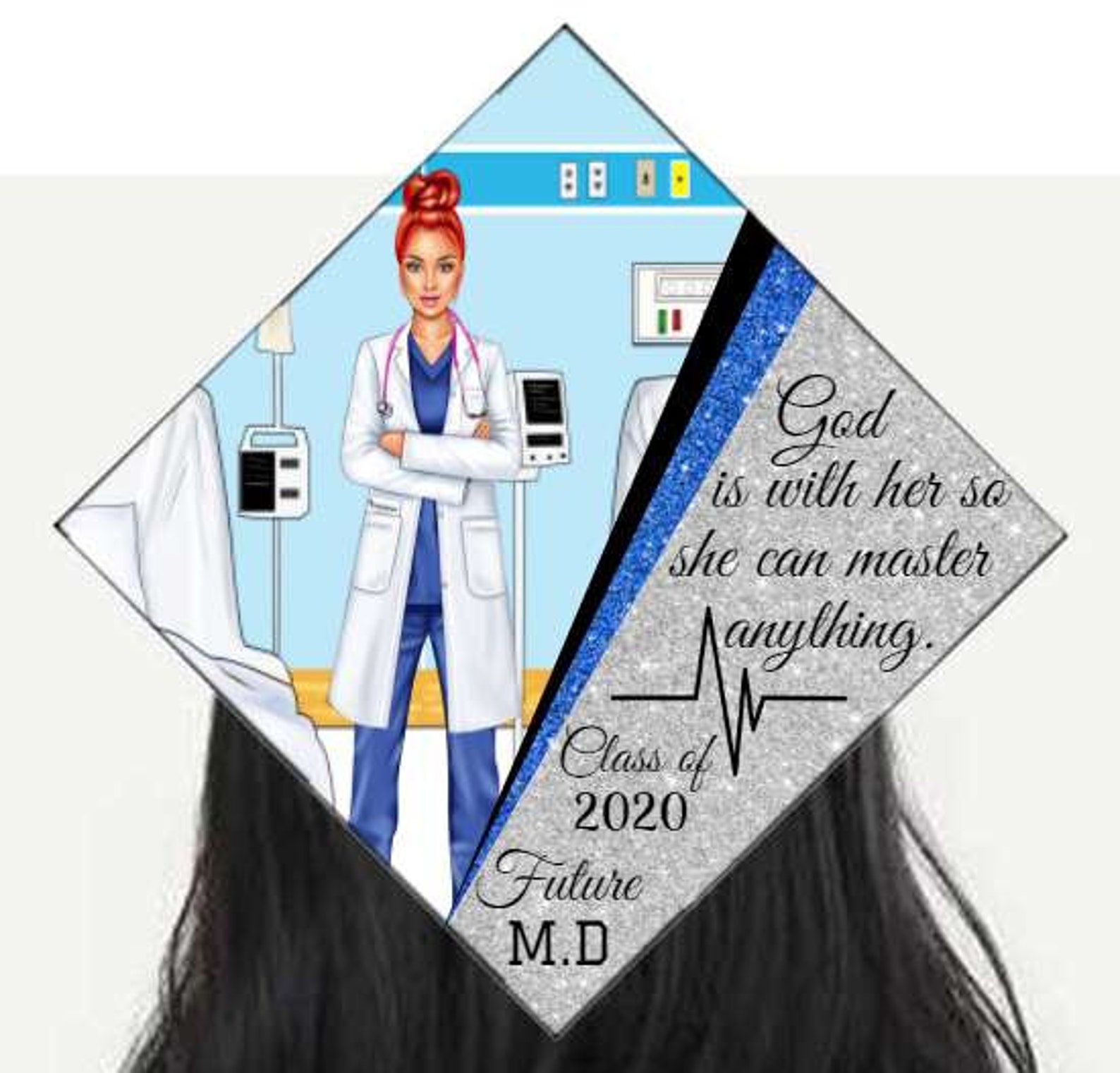 Graduation Cap Topper/future Md/doctor - Etsy