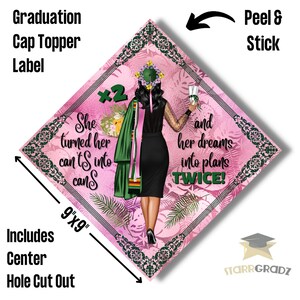 Graduation Cap Topper Label/ Can'ts Into Cans - Etsy