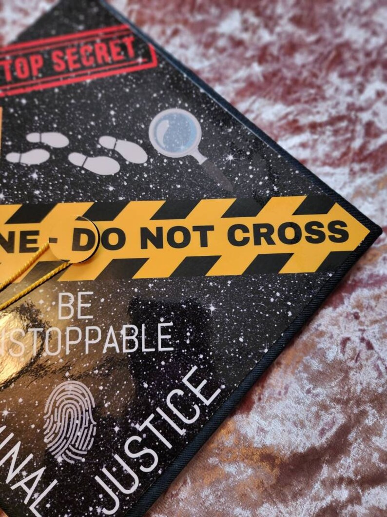 Graduation Cap Topper Label/criminal Justice Major/ Unstoppable - Etsy