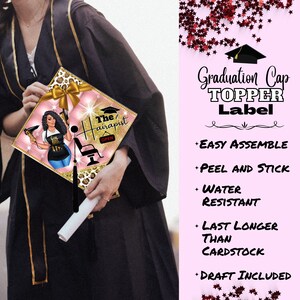 Graduation Cap Topper Label/ Adhesive/ Hairapist/ Beautician ...