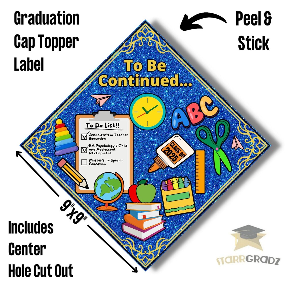 Graduation Topper Label/ Grade School Educator - Etsy