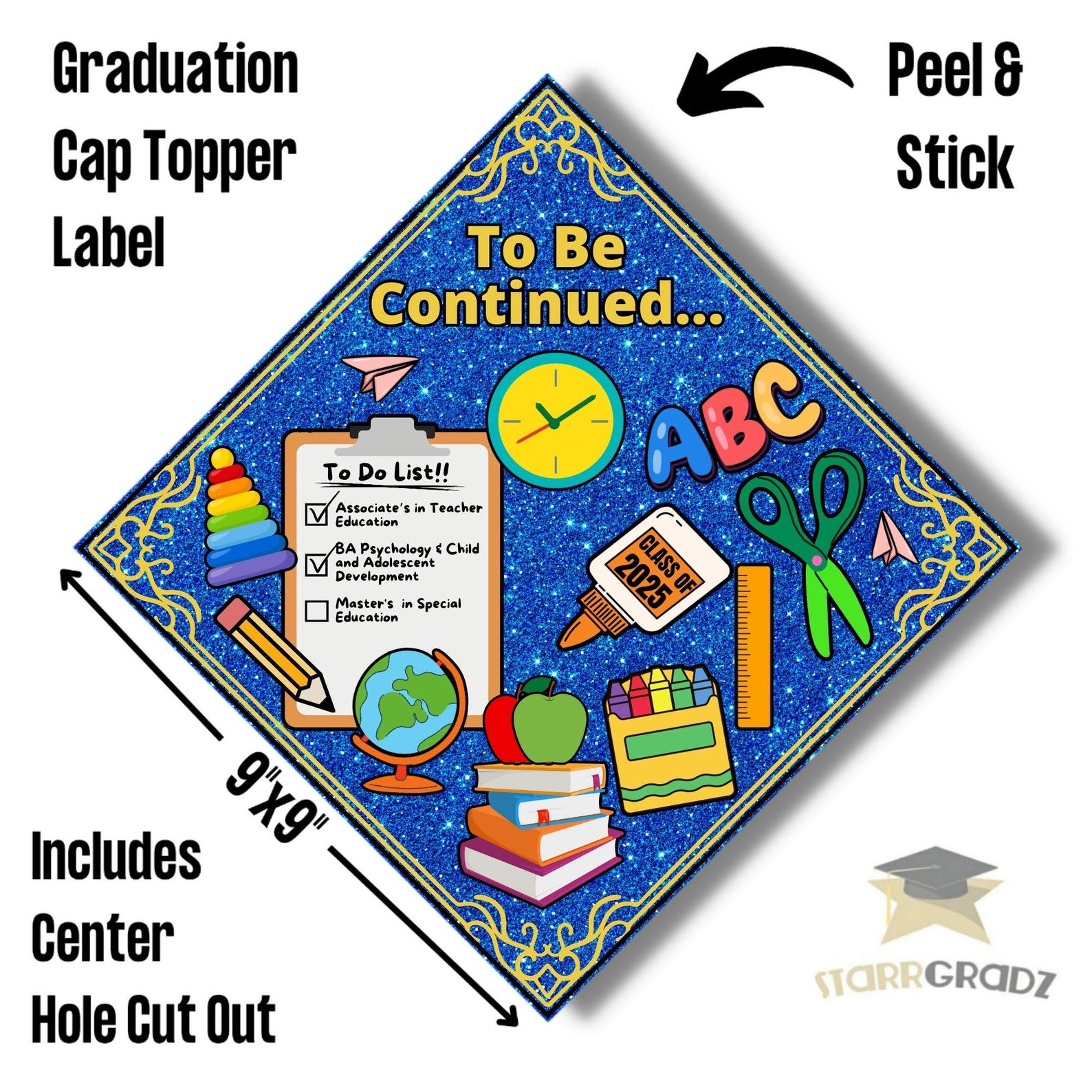 Graduation Topper Label/ Grade School Educator - Etsy