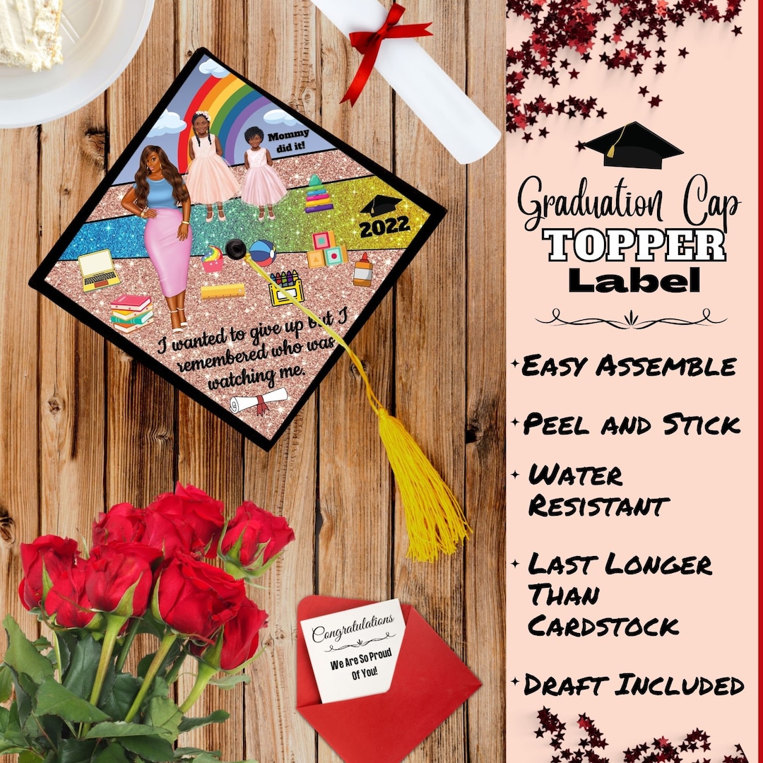 Graduation Cap Topper Label/ Family/ Mother and Daughters - Etsy