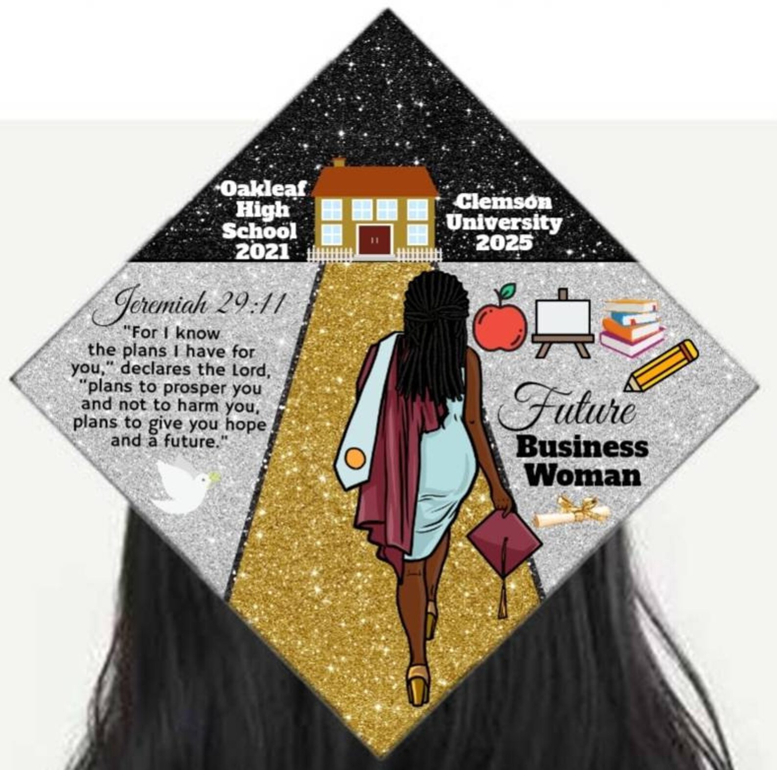 Graduation Cap Topper Label/ Teacher - Etsy