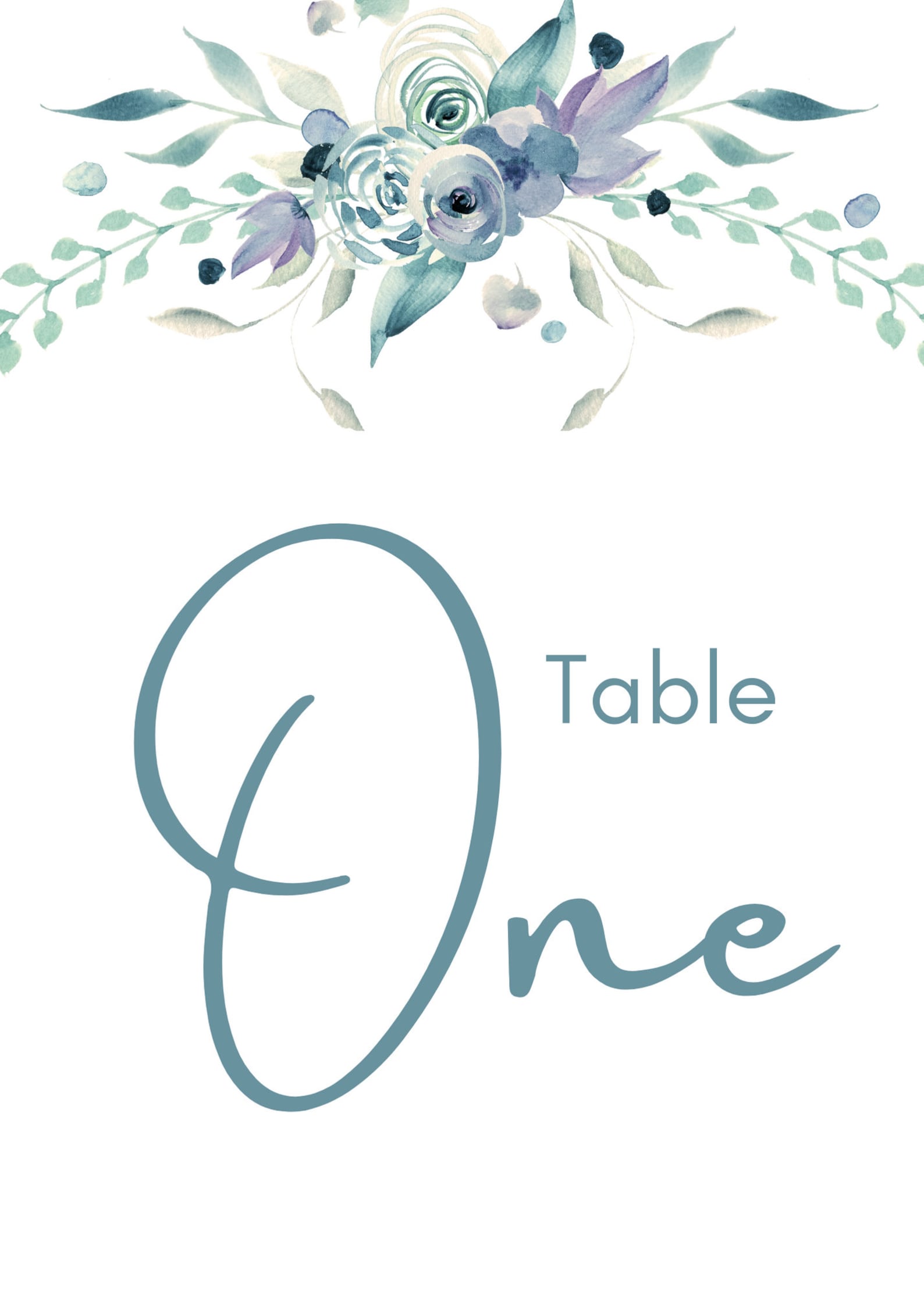 Wedding Table Numbers Template Canva Template Editable - Etsy
