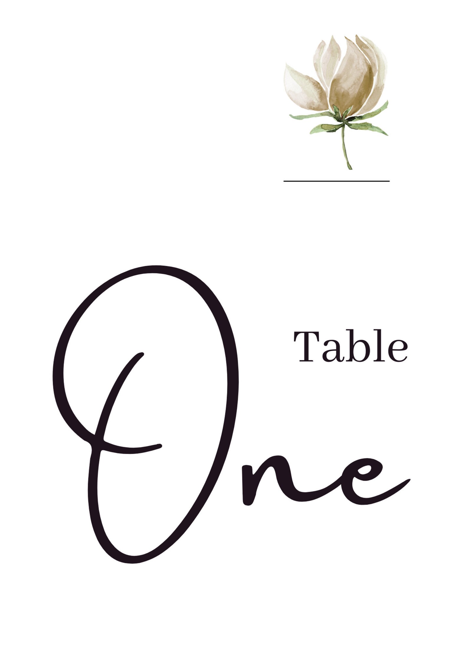 Wedding Table Numbers Template Canva Template Editable Canva Table ...