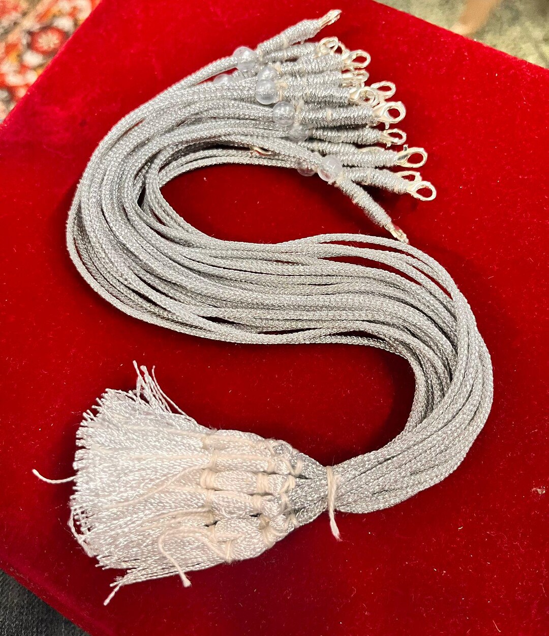 Indian 12 Pc Adjustable Necklace Thread Dori for Heavy Sets/ Hyderabadi ...