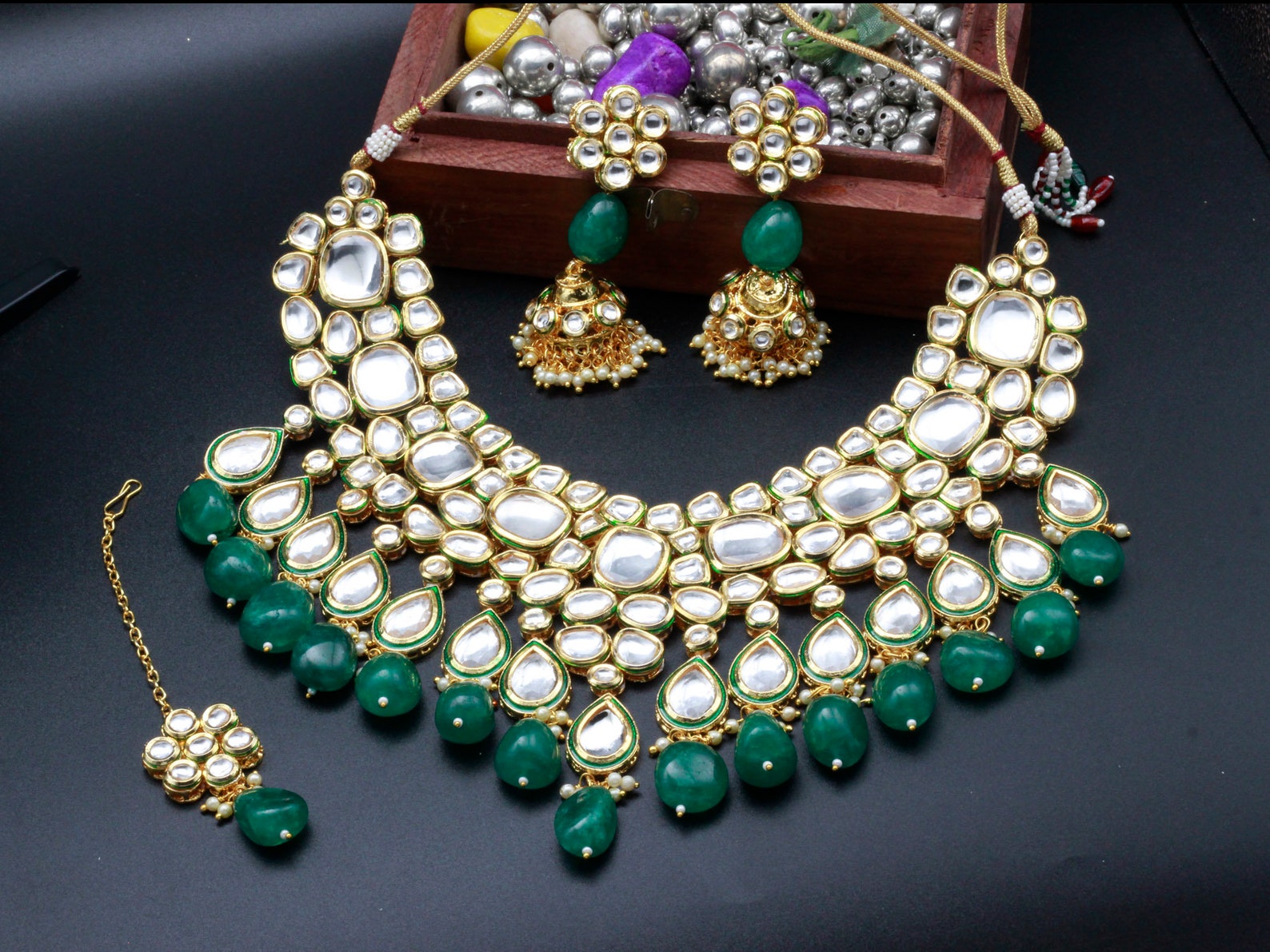 Indian Bollywood Gold Plated Traditional Gold Plated High | Etsy