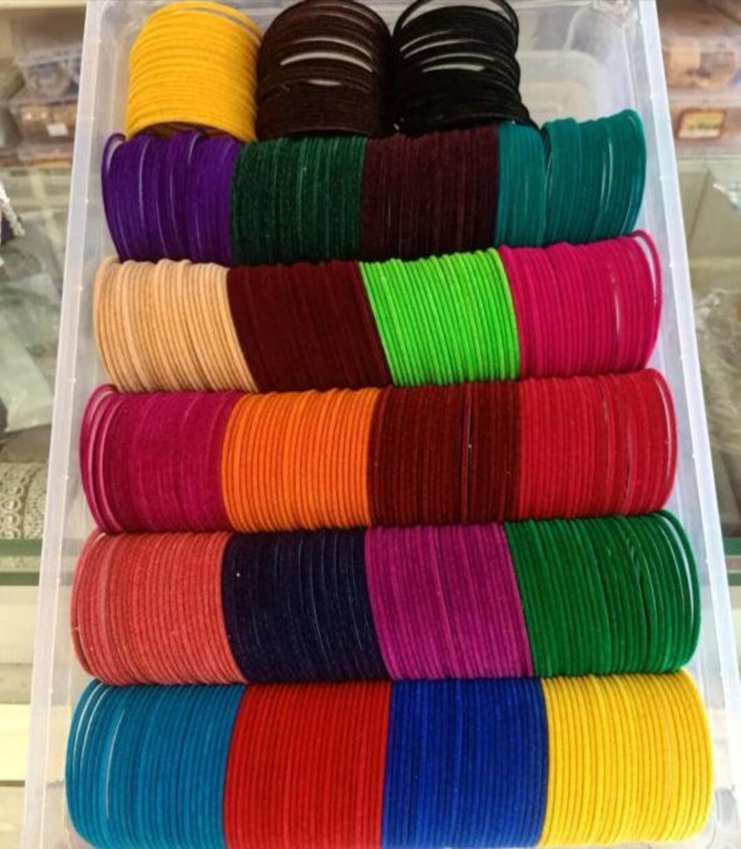 Indian Bollywood Neon 19 Color Bangle Set Women Wedding Wear 32 Pc ...