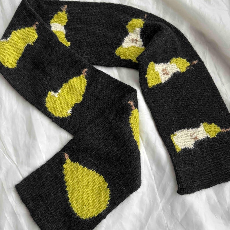 Knitting Pattern | Pear Scarf - Etsy