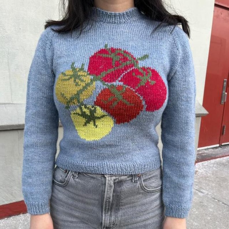 Knitting Pattern Tomato Sweater - Etsy Australia