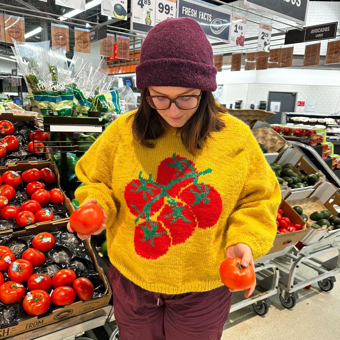 Knitting Pattern Tomato Sweater - Etsy Australia