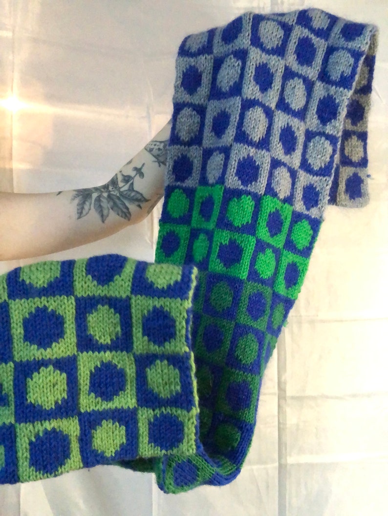Knitting Pattern | Spot on Scarf - Etsy