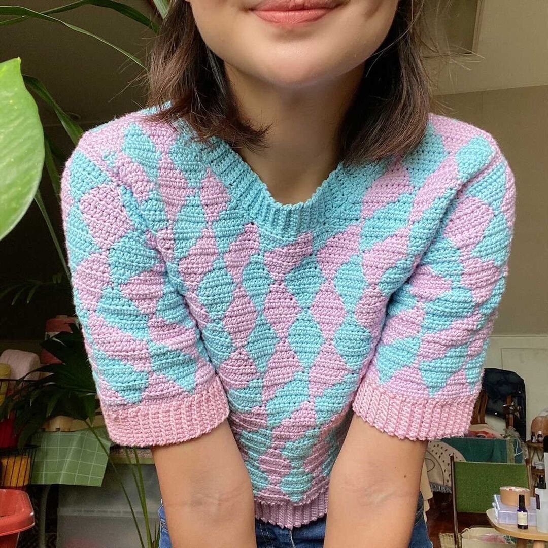 Crochet Pattern | Trippy Tee - Etsy