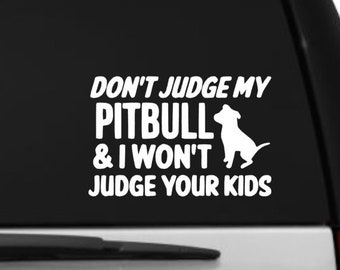 Pit Bull Decal - Etsy