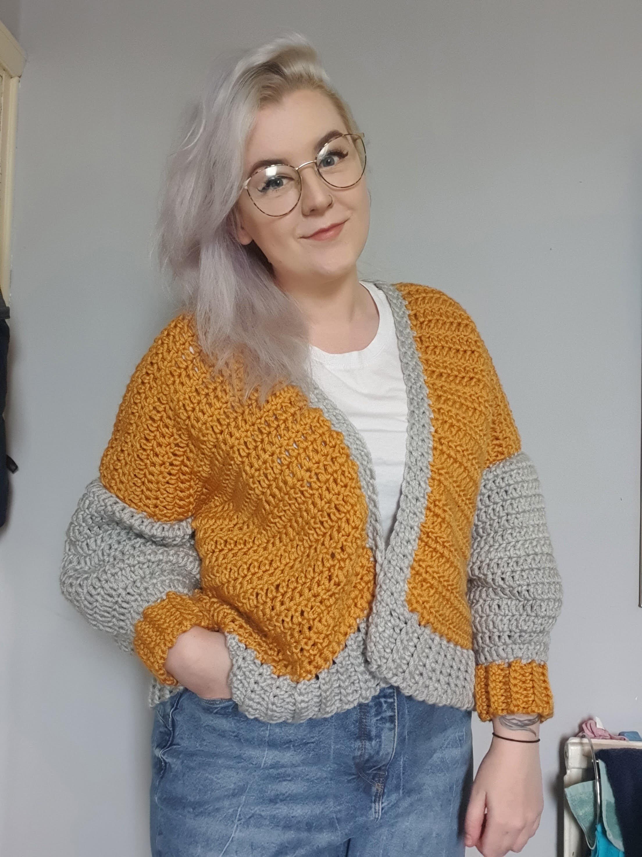 Varsity Bomber Cardigan PDF Crochet Pattern - Etsy