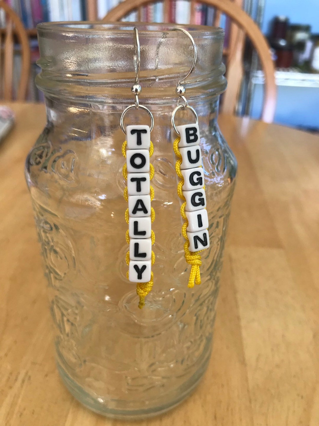 Clueless Inspired "totally Buggin" Earrings - Etsy