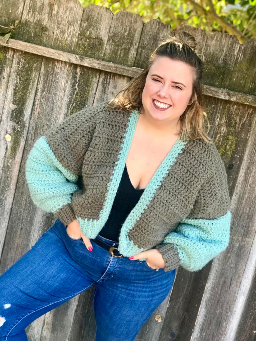 Varsity Bomber Cardigan PDF Crochet Pattern - Etsy